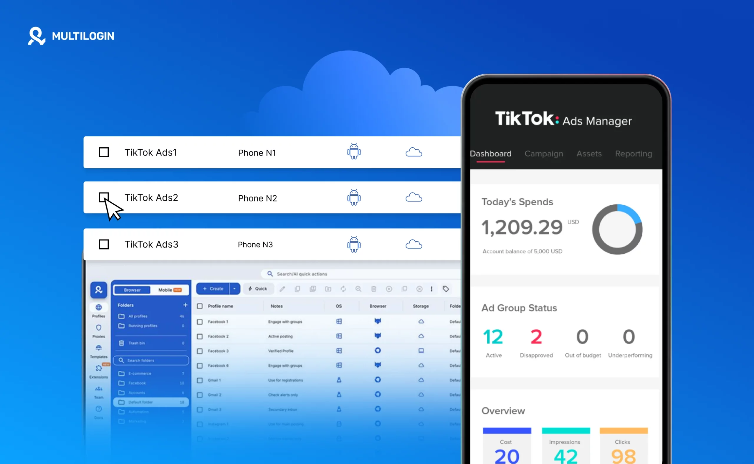 How to use TikTok Ads Manager with Multilogin Cloud Phones